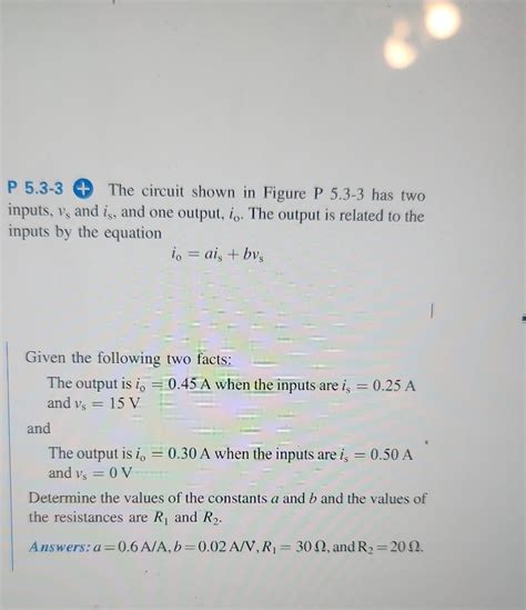 Solved a Determine the value of the current i when R Ω Chegg