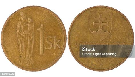 1 슬로바키아 왕관 코루나 동전 양쪽이 고립 된 흰색 배경에 0명에 대한 스톡 사진 및 기타 이미지 0명 구리 구매 Istock