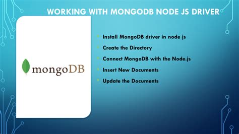 Working With Mongodb Node Js Driver Spark By Examples