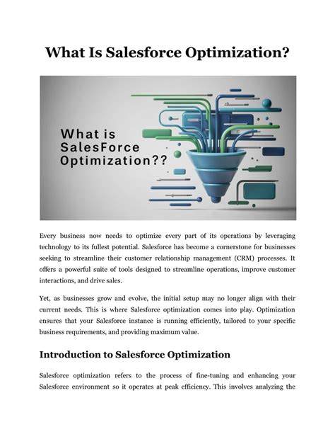 Ppt What Is Salesforce Optimization Powerpoint Presentation Free Download Id 13419019