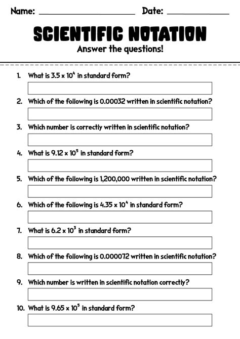 14 6th Grade Scientific Notation Worksheet Free Pdf At