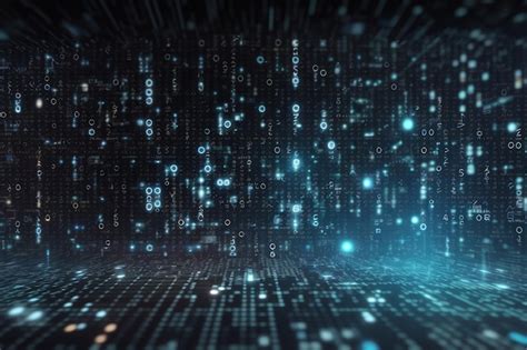 Premium Photo Futuristic Binary Code Matrix Texture Backdrop For