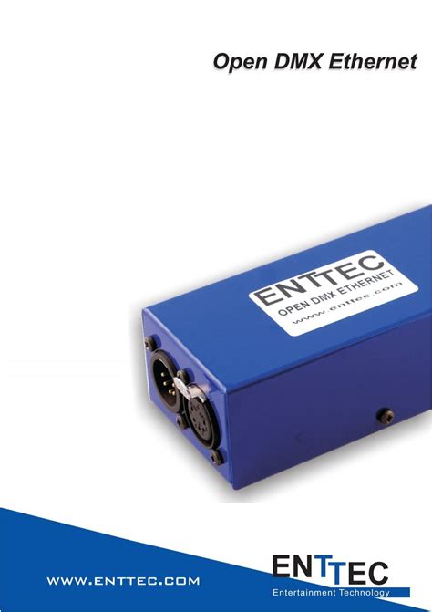 Open DMX Ethernet Enttec