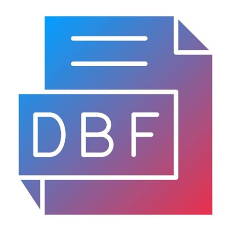 Premium Vector Vector Design Dbf Icon Style
