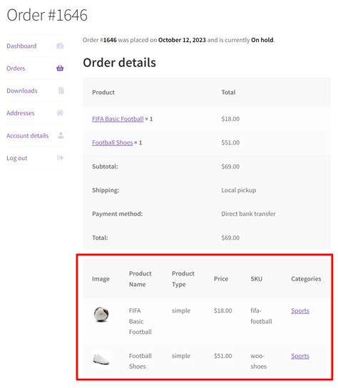 How To Display Extra Product Details On Woocommerce My Account View