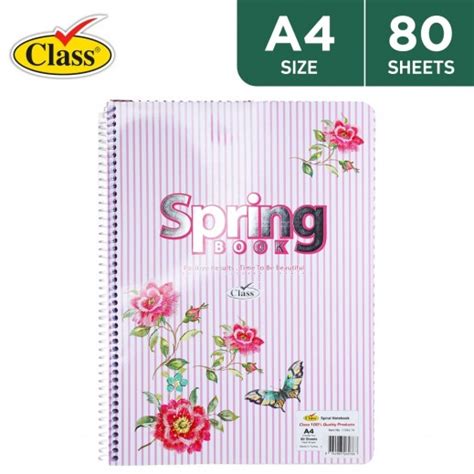 Buy Class Spring Notebook A4 80 Sheets 11042 16 توصيل
