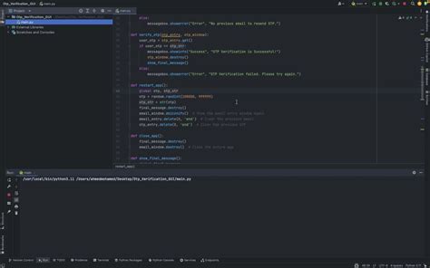 My Otp Verification Project With Python And Tkinter Ahmed Mohamed
