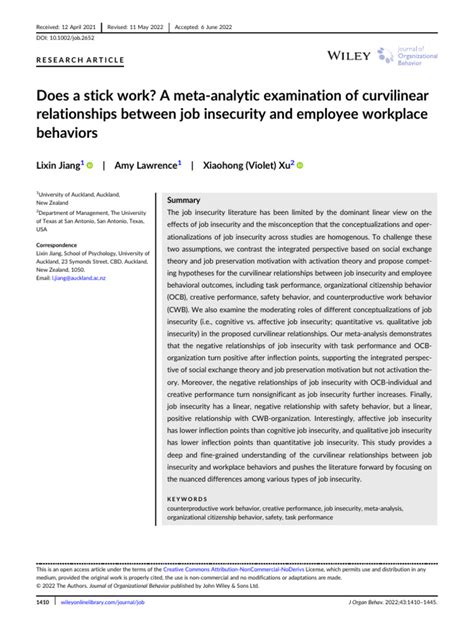 Jiang Et Al 2022 Pdf Affect Psychology Motivation