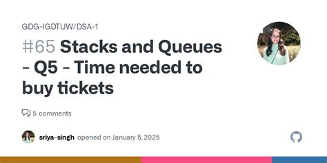 Stacks And Queues Q5 Time Needed To Buy Tickets · Issue 65 · Gdg