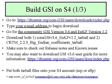 Introduction To Gridpoint Statistical Interpolation Gsi Build And