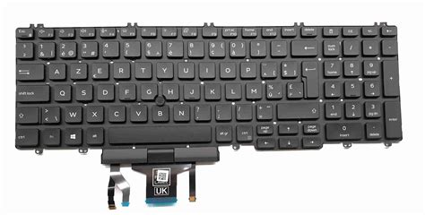 Dell Tfc98 Latitude 5500 5501 5510 Precision 7730 7530 7740 Belgian Backlit Keyboard