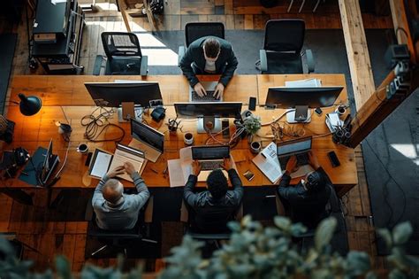 Collaborative Work Environment Premium Ai Generated Image