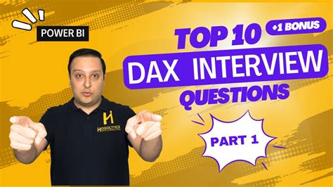 Top 10 Power Bi Dax Interview Questions For Data Analysts Part 1 Youtube