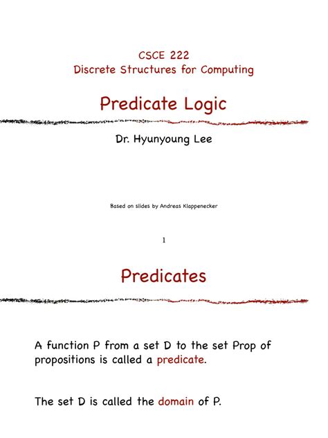 Predicatelogic Pdf First Order Logic Metalogic