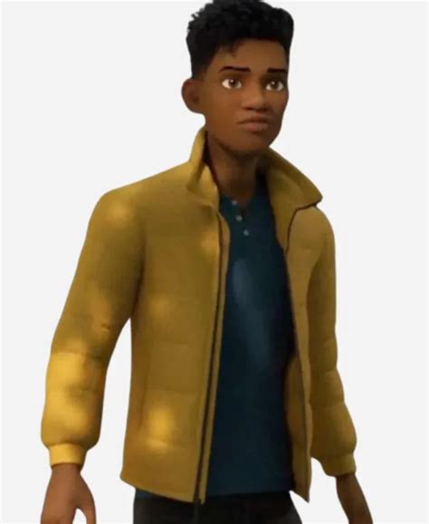 Jurassic World Chaos Theory Darius Bowman Yellow Puffer Jacket