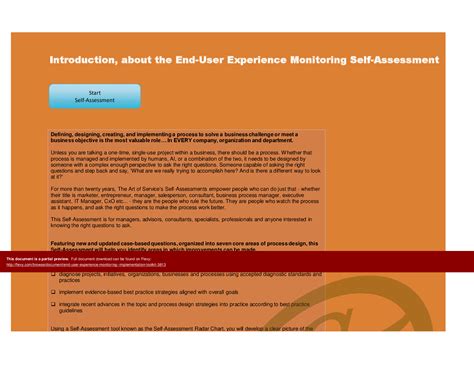 Excel Template End User Experience Monitoring Implementation Toolkit