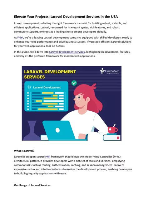 Ppt Elevate Your Projects Laravel Development Services In The Usa Powerpoint Presentation Id
