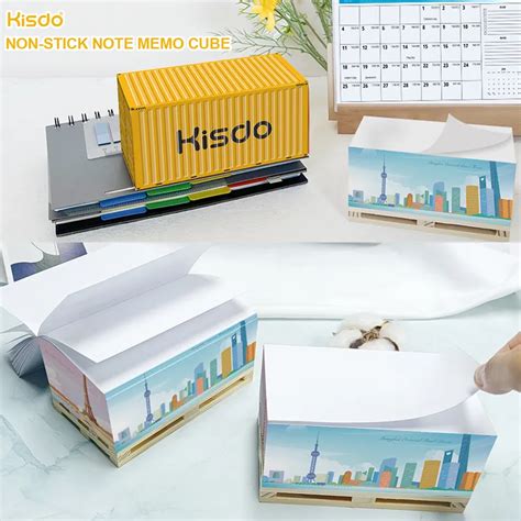 550 Empty Note Sheet Non Stick Container Note Cube Memo Note Paper Cube