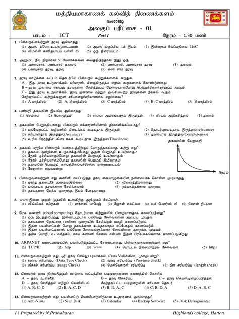 1 Gce Advanced Level Ict Unit 01 Pdf