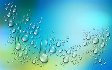 창 밖으로 흐린 녹색 자연 배경 위에 물 비 방울 또는 응축 현실적인 투명 3d 벡터 일러스트 레이 션 어떤 배경 위에 넣어 쉽게 0명에 대한 스톡 벡터 아트 및 기타