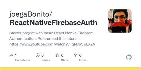 GitHub JoegaBonito ReactNativeFirebaseAuth Starter Project With Basic React Native Firebase