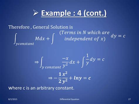 Exact And Non Differential Equation Pptx