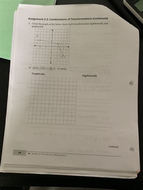 Solved Assignment 22 Combinations Of Transformations