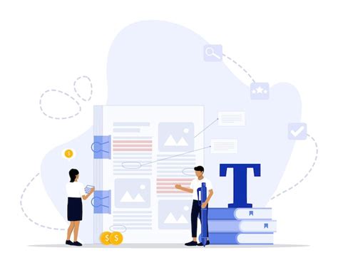 Premium Vector Editorial Commission Concept Illustration