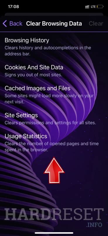Clear Browsing Data APPS Opera GX How To HardReset Info