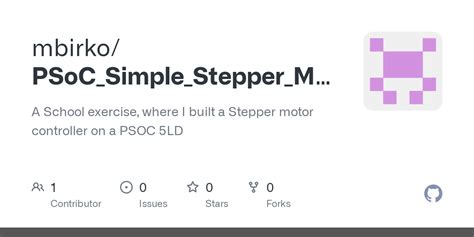 github mbirko psoc simple stepper motor controller a school exercise where i built a stepper