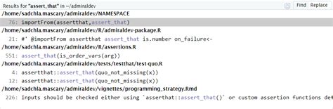 General Issue Removing Dependency On Assertthat To Match With Admiral · Issue 149