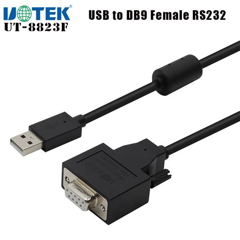Uotek Conversor Rs232 Feminino Conector Serial 4 0 P S Usb Para Db9 Usb A Db9 