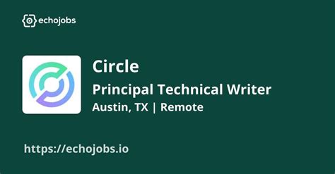 Circle Is Hiring Principal Technical Writer Developer And Ecosystem Marketing Usd 160k 220k