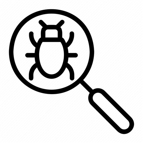 Debugging Virus Scan Loupe Malware Debug Antivirus Icon Download On Iconfinder