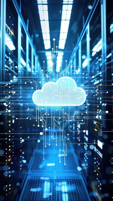 Seamless Cloud Integration Connecting Computer To Server For Online Storage Utilizing Cloud