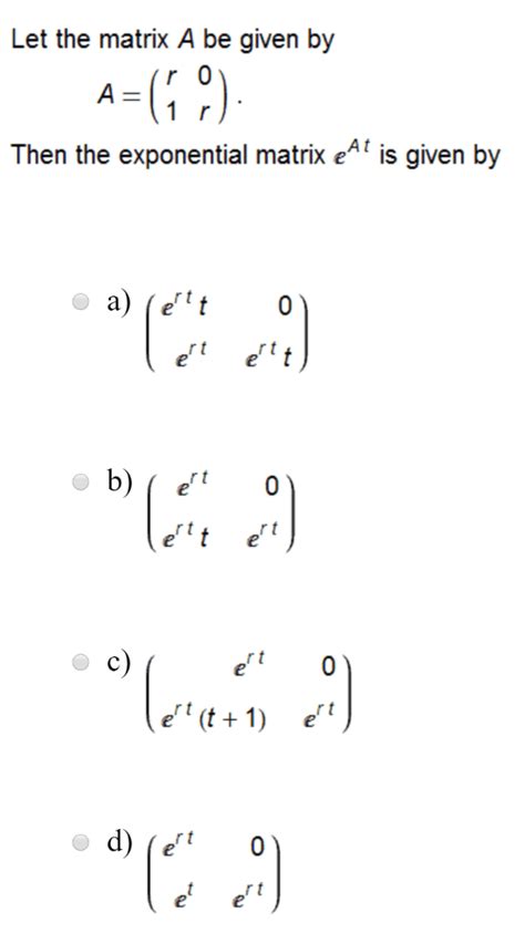 Calculate Exponential Of Matrix At Leona Freedman Blog