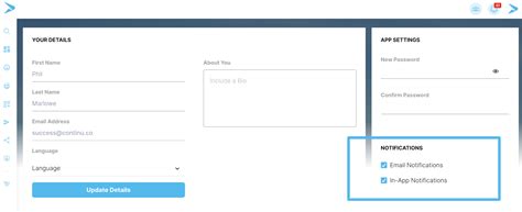 Change Your Personal Notification Settings Continu Help Center