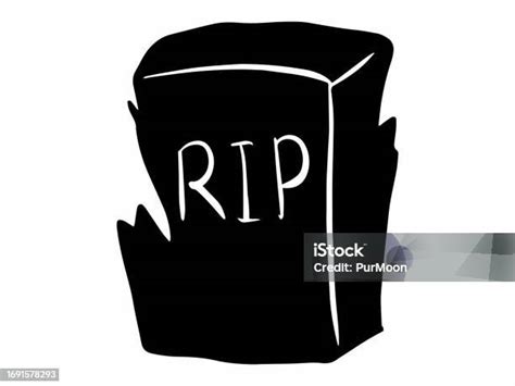 무서운 묘비 할로윈 실루엣 그림입니다 공포 할로윈 묘비 라인 아트 으스스한 비석 나무 할로윈 흑백 장식용 할로윈 나무 비석 10월에 대한 스톡 벡터 아트 및 기타 이미지