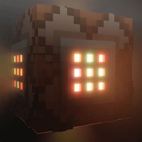 Tried Making A Cool Command Block In Blender How Did I Do R Minecraft