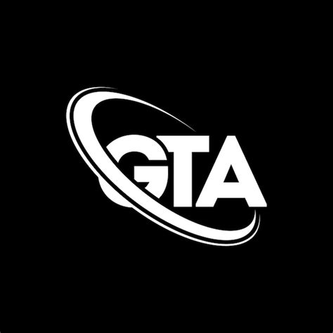 Gta 로고 Gta 글자 Gta 글자 로고 디자인 Gta 이니셜 Gta 로고 원과 대문자 모노그램 로고 Gta 타이포그래피 기술 비즈니스 및 부동산 브랜드