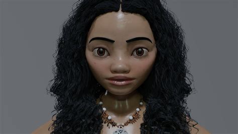 Moana Renderable 3d Model By Danyelon