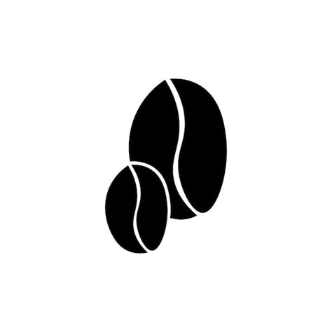 커피 콩 로고 일러스트 벡터 디자인 프리미엄 벡터