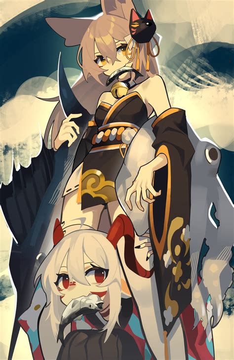 Fenrir And Hannah Original Drawn By Ghost Tama Danbooru