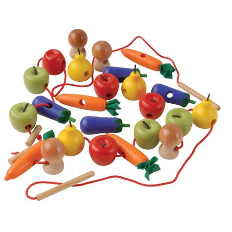 Juego Constructivo 26 Uds Juego De Roscado De Madera Frutas Y Verduras 2 Cm De Manzana 4 1 2