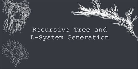 Github White Onrecursivetree Experimentation With Recursive Patern To Create Trees