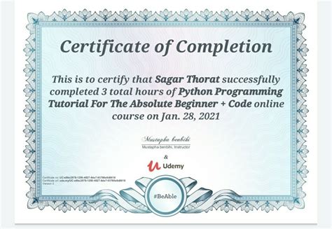 Sagar Thorat On Linkedin Python Udemy