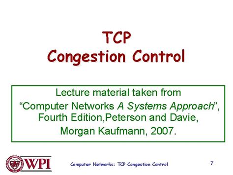 Introduction To Congestion Control Computer Networks Tcp Congestion