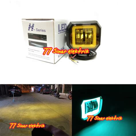 Jual Lampu Tembak Sorot LED CWL Mata D Kotak Watt Sinar Kuning V Model Kotak