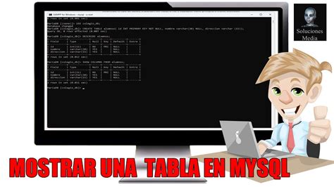 Mostrar Una Tabla Con El Comando Describe Y Show Columns En Mysql Mysql Mostrar Tabla En