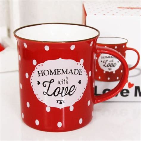 커피잔 러브머그컵 11oz 레드 1개 머그잔 물컵 물잔 홈플러스 택배배송